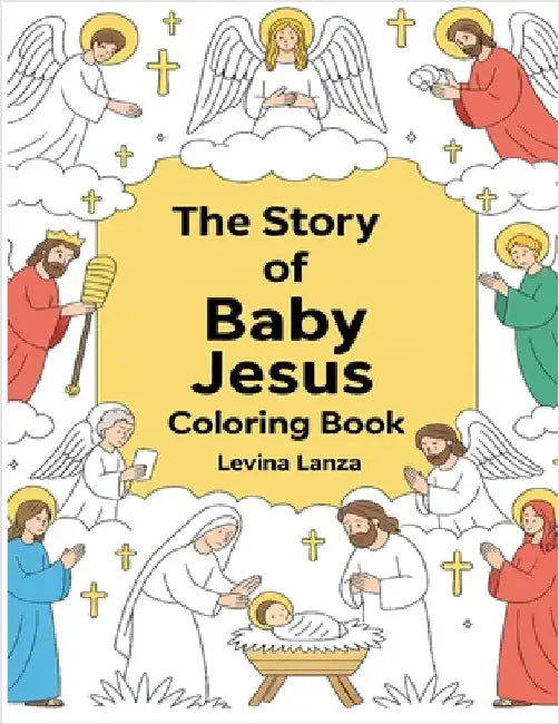 Bible Coloring Book: The Story Of Baby Jesus: Fun and Easy Coloring ...