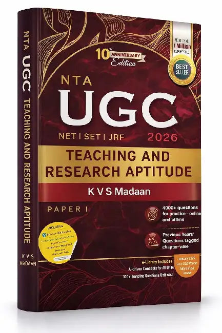UGC NET Paper 1 Teaching & Research Aptitude (9789371360128) by KVS ...